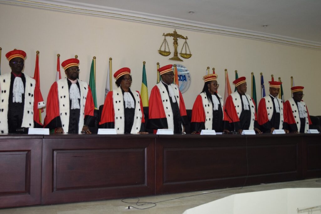 Audience de déclaration solennelle des nouveaux Juges de la CCJA ...